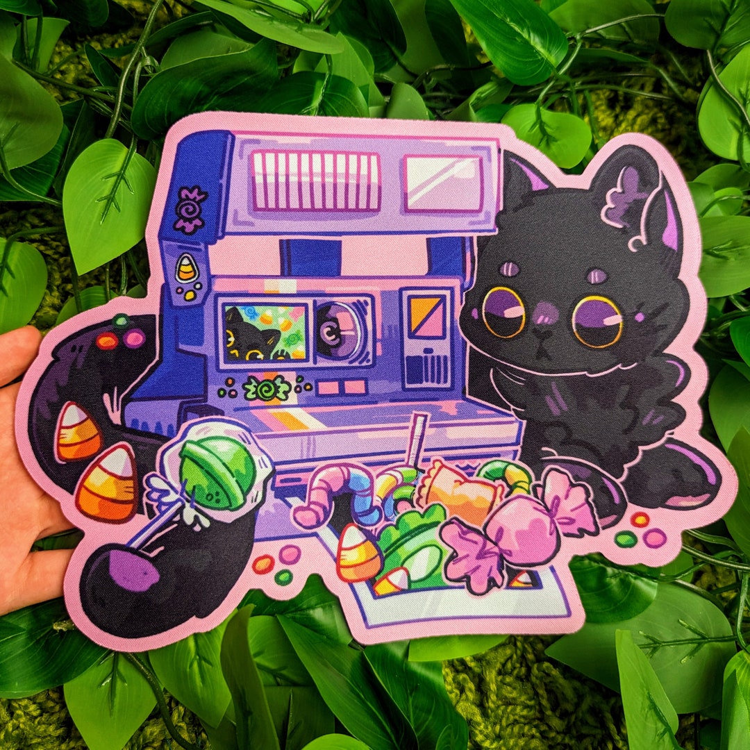 Cat Instant Camera Mouse Pad // 10in Neoprene Mat - Etsy