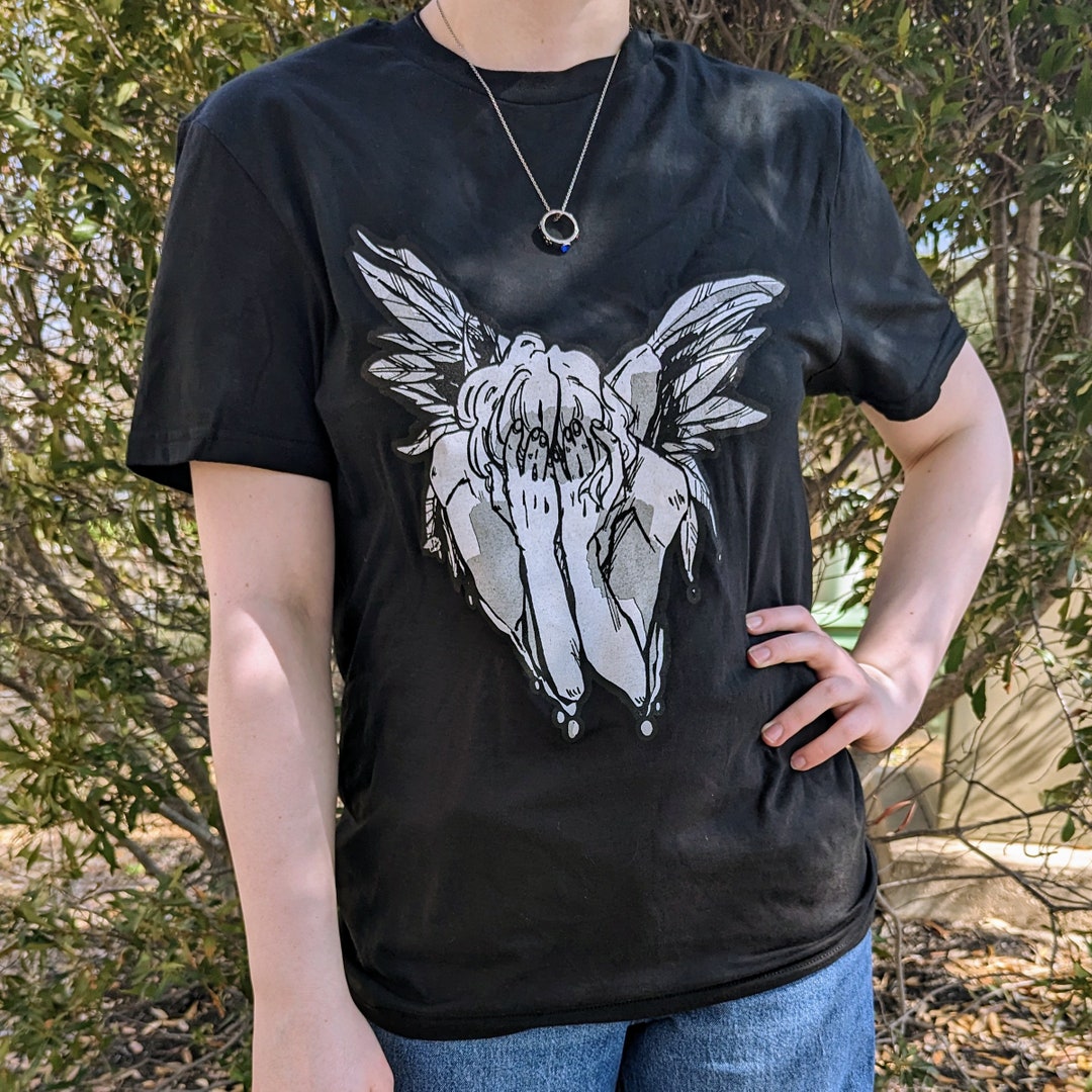 Short-sleeve Black Fallen Angel T-shirt! - Etsy