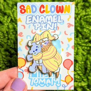Sad Clowns Enamel Pins! 2 Inch - Etsy