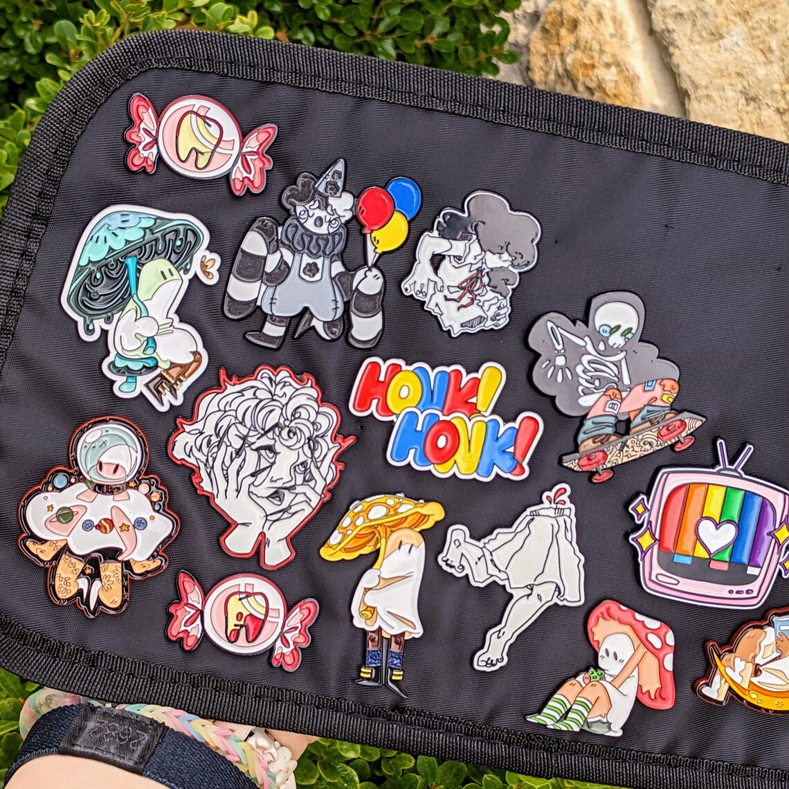 Split Girl Enamel Pin Set 2.5in - Etsy