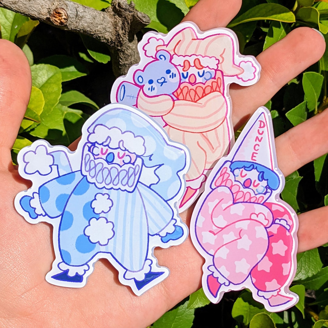 Sad Clown Magnets // Epoxy 3in Magnet - Etsy
