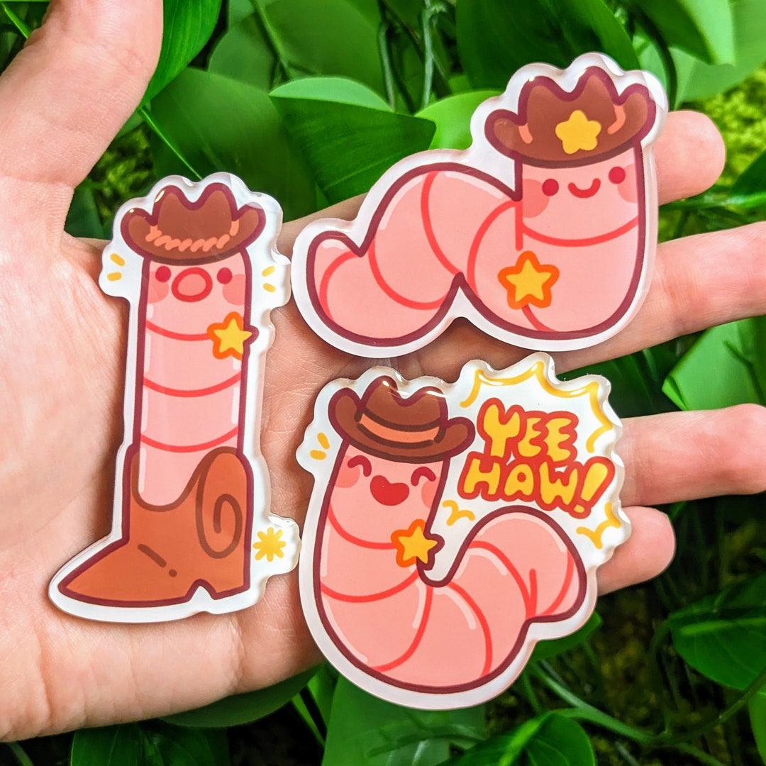 Cowboy Worm Magnets! - Etsy