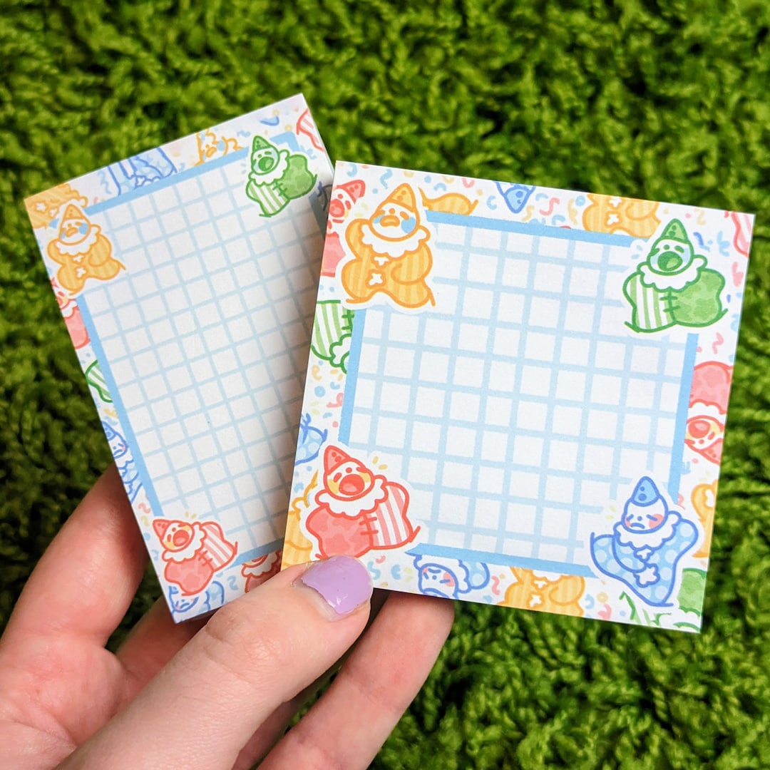 Silly Clown Adhesive Notes! - Etsy