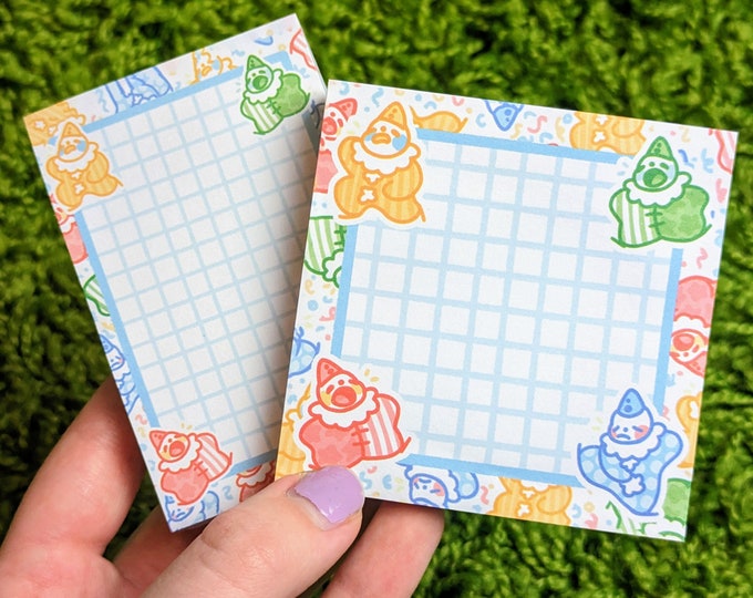 Silly Clown Adhesive Notes! - Etsy