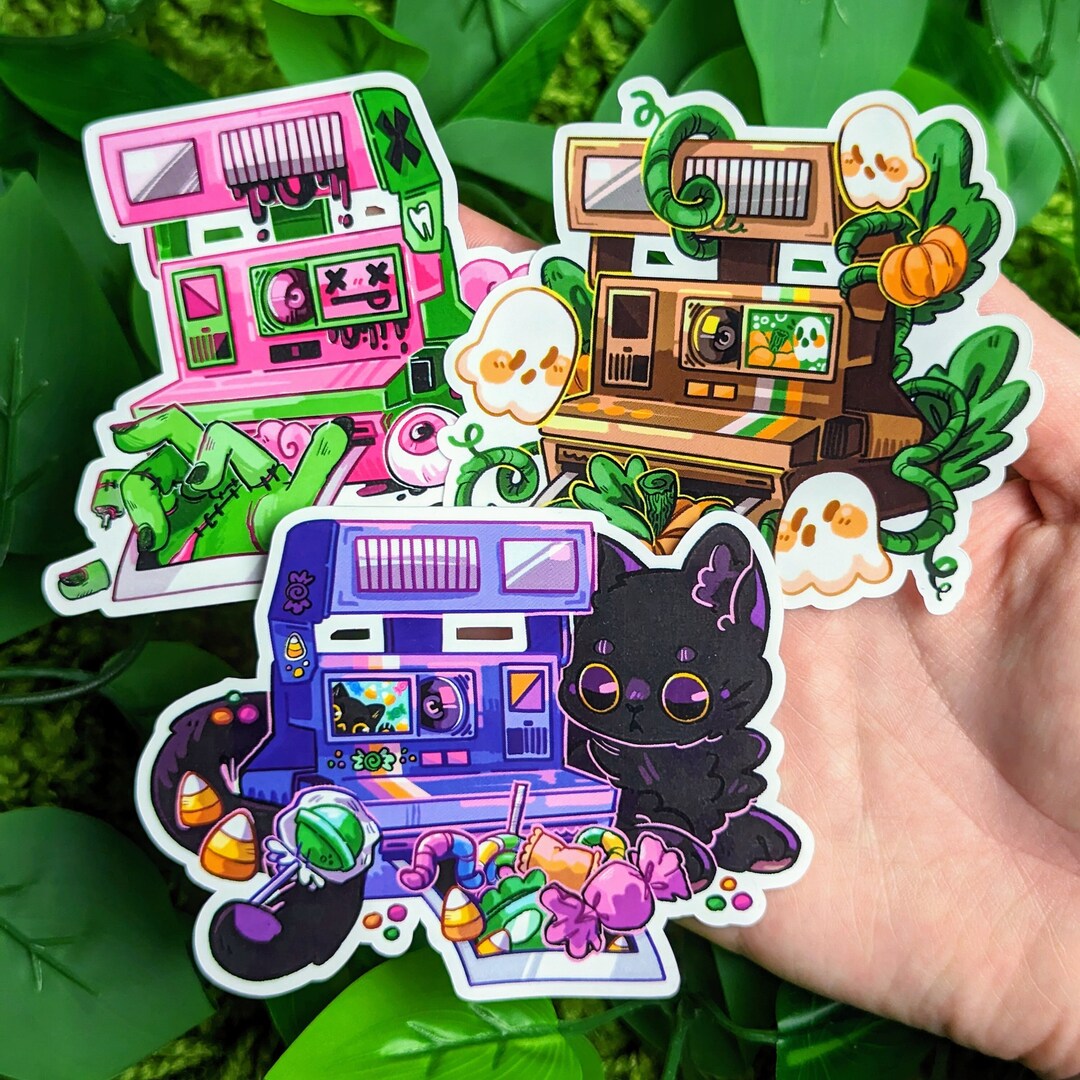 Halloween Instant Camera Waterproof Stickers! - Etsy