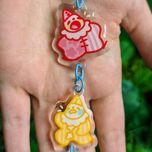 Cute Lil Clown Dangling Keychain! - Etsy