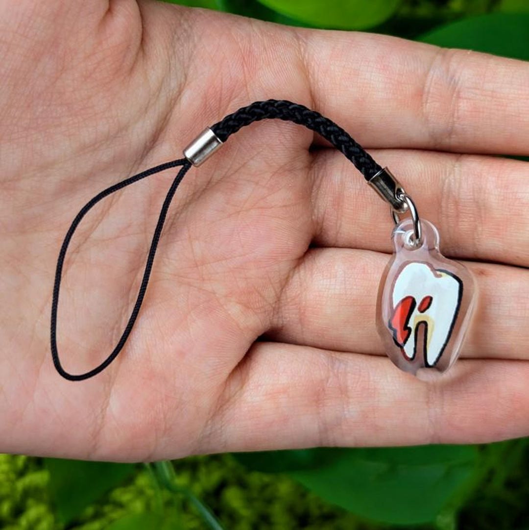 Bloody Tooth Phone Charm - Etsy