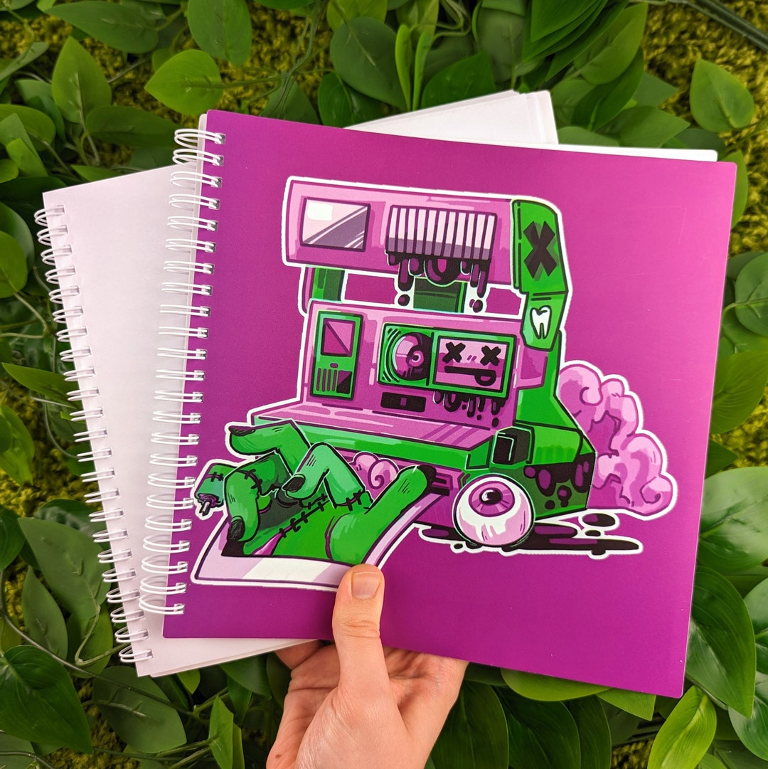 Zombie Instant Camera Large Reusable Square Sticker Book - Etsy