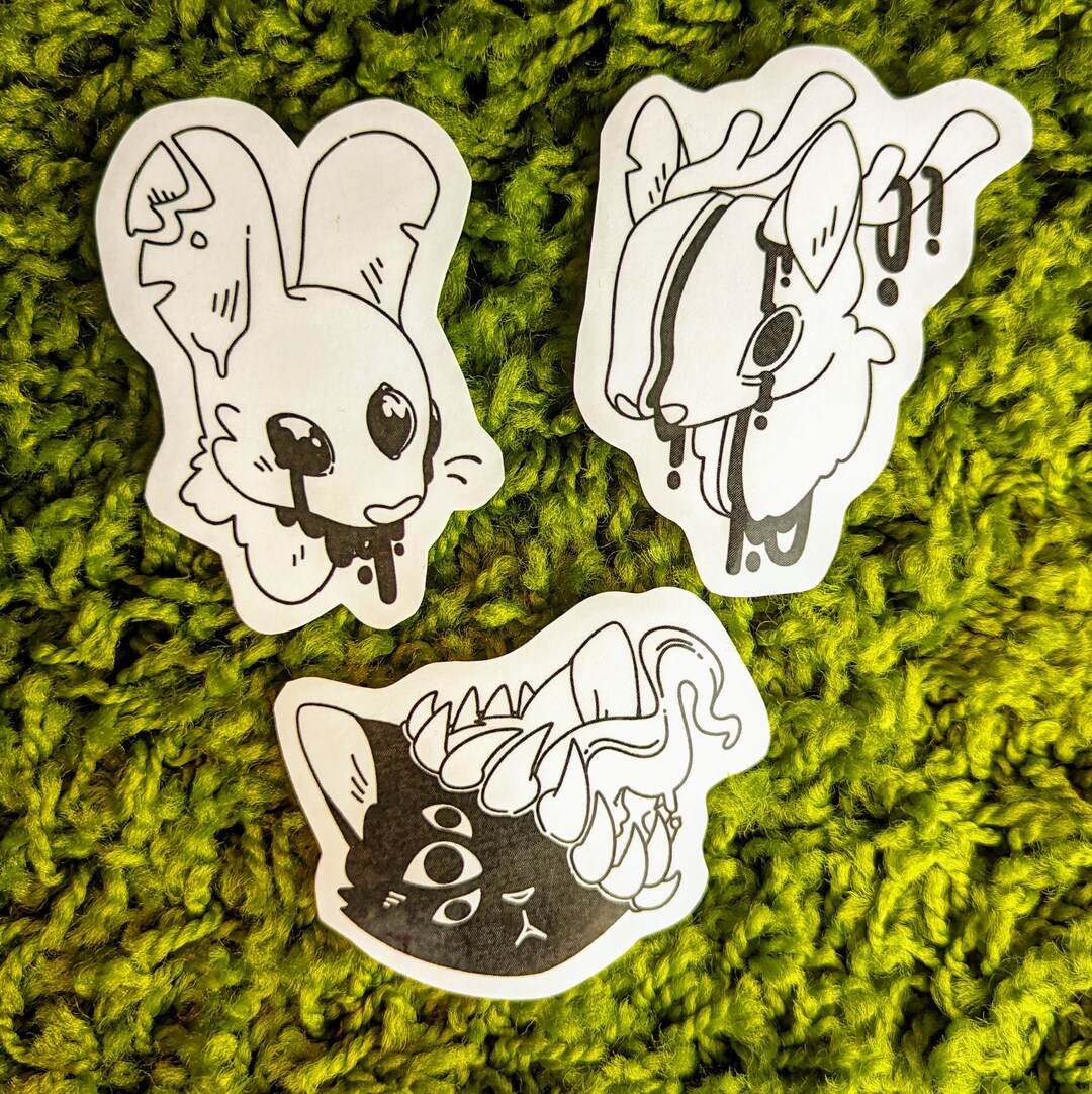 Dripping Gore Animal Temporary Tattoos - Etsy