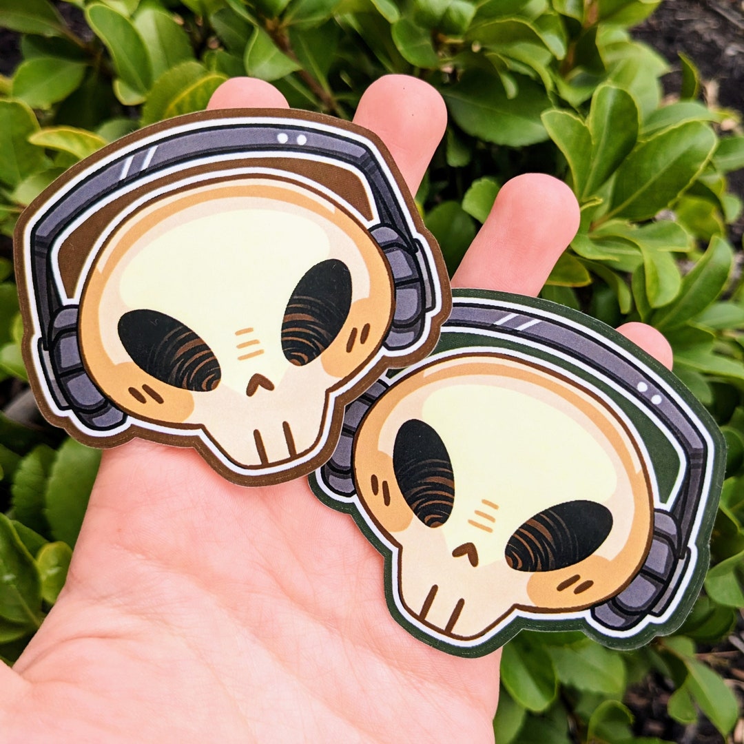 Aesthetic Skeleton Head Waterproof Stickers! - Etsy