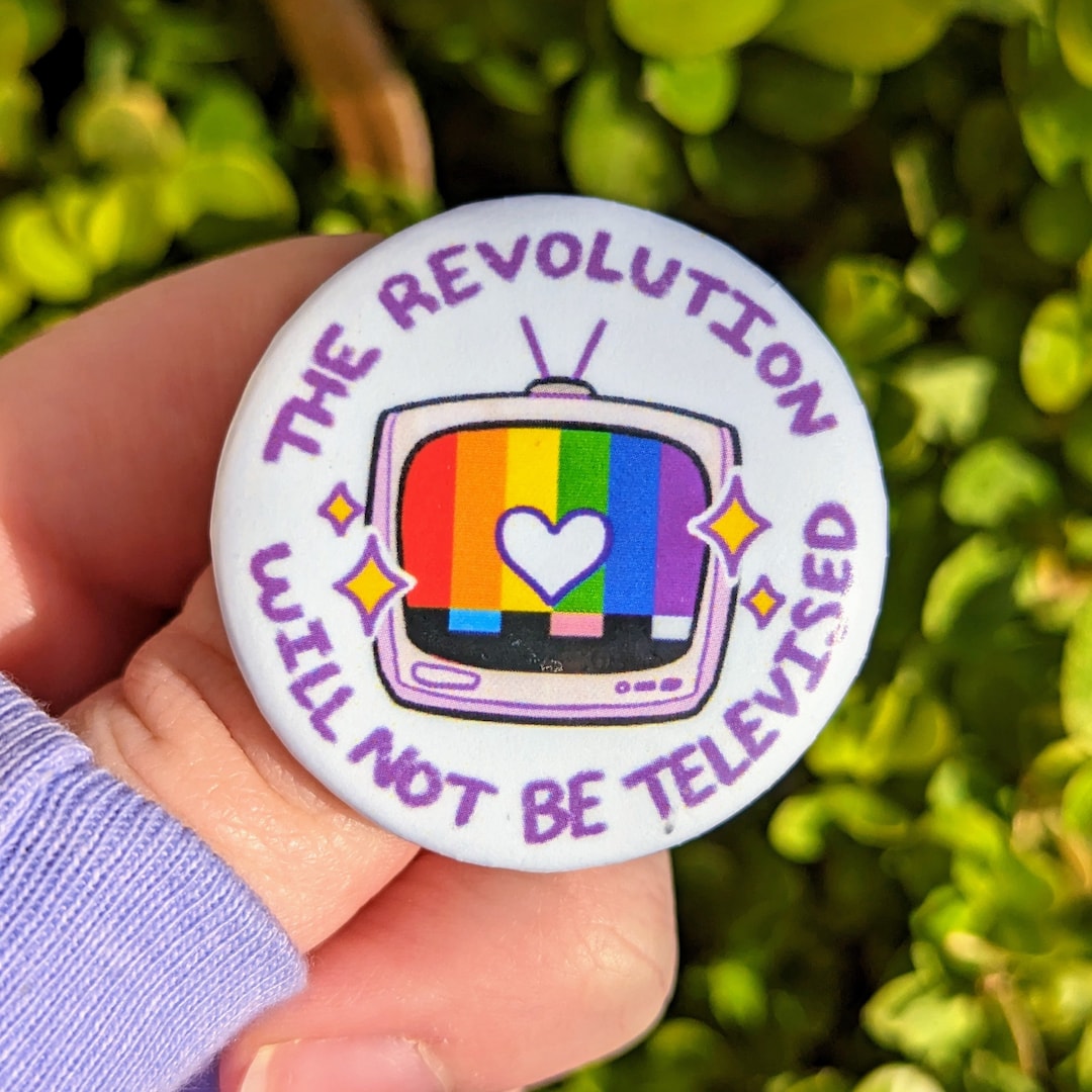 Rainbow Revolution Button! 1.5" - Etsy