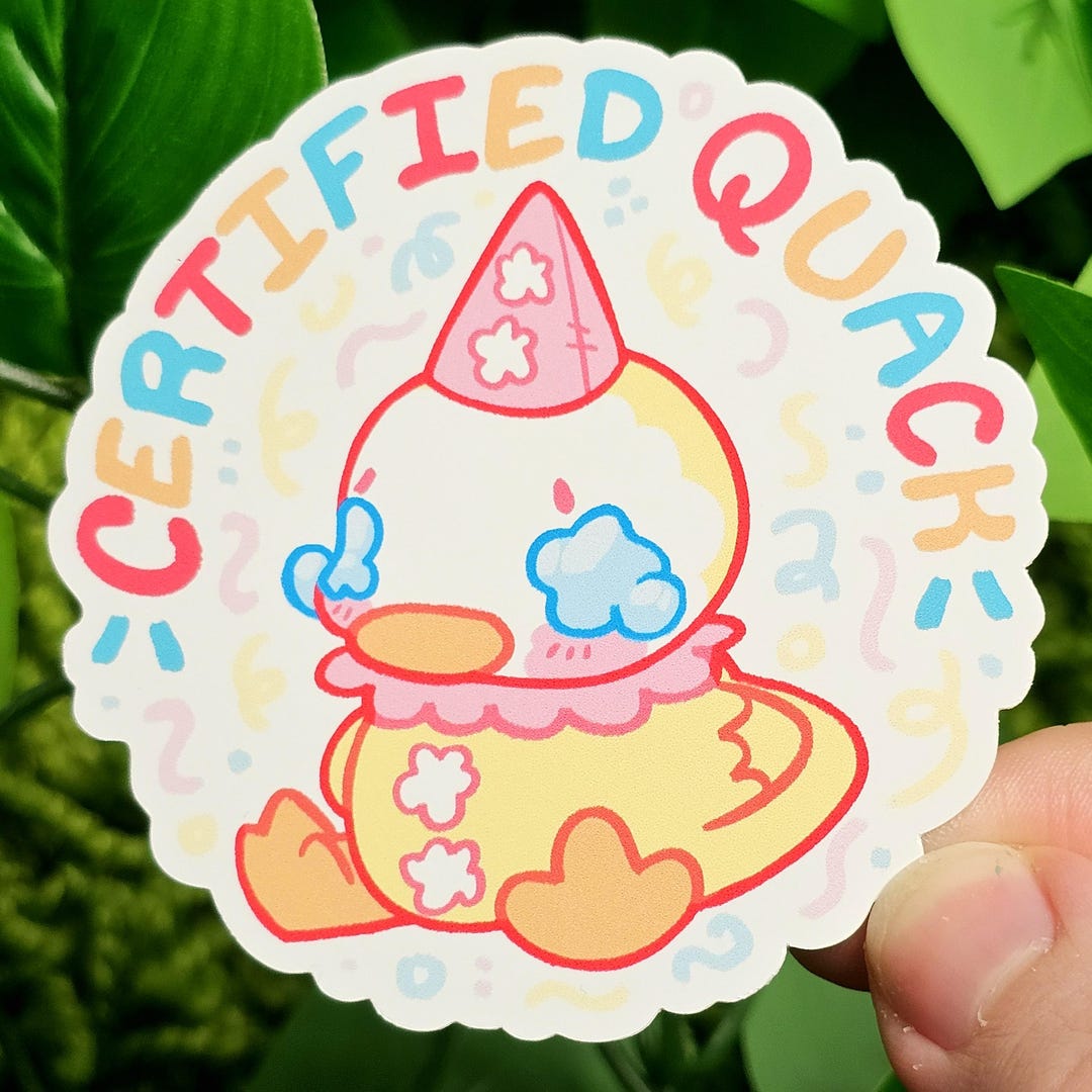 Certified Quack Sticker! - Etsy