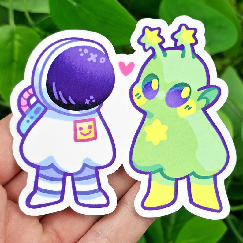 Ghost Date Astronaut and Alien Stickers! - Etsy