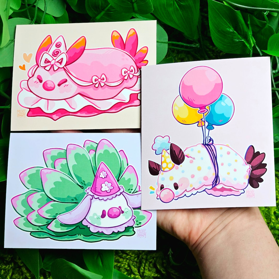 Clown Sea Slug Mini Prints - Etsy