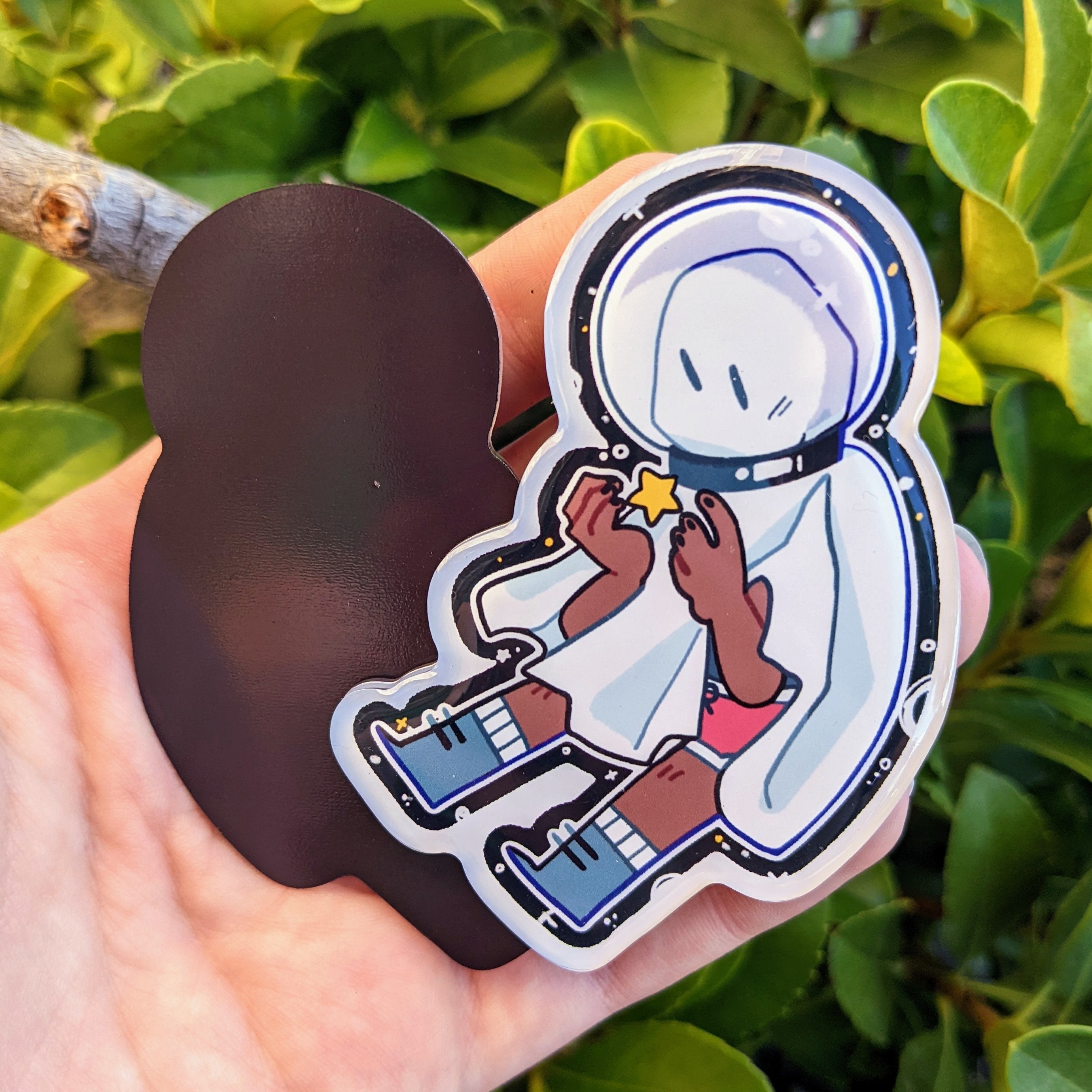 Cute Space Ghost Magnets // Epoxy 3in Magnet - Etsy