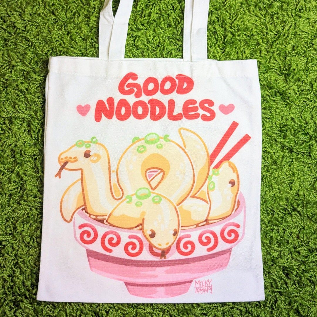 Udon Snake Snack Tote Bag! - Etsy