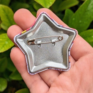 Jam Large Star Button // 2.25in Cute Colorful Button Badges - Etsy