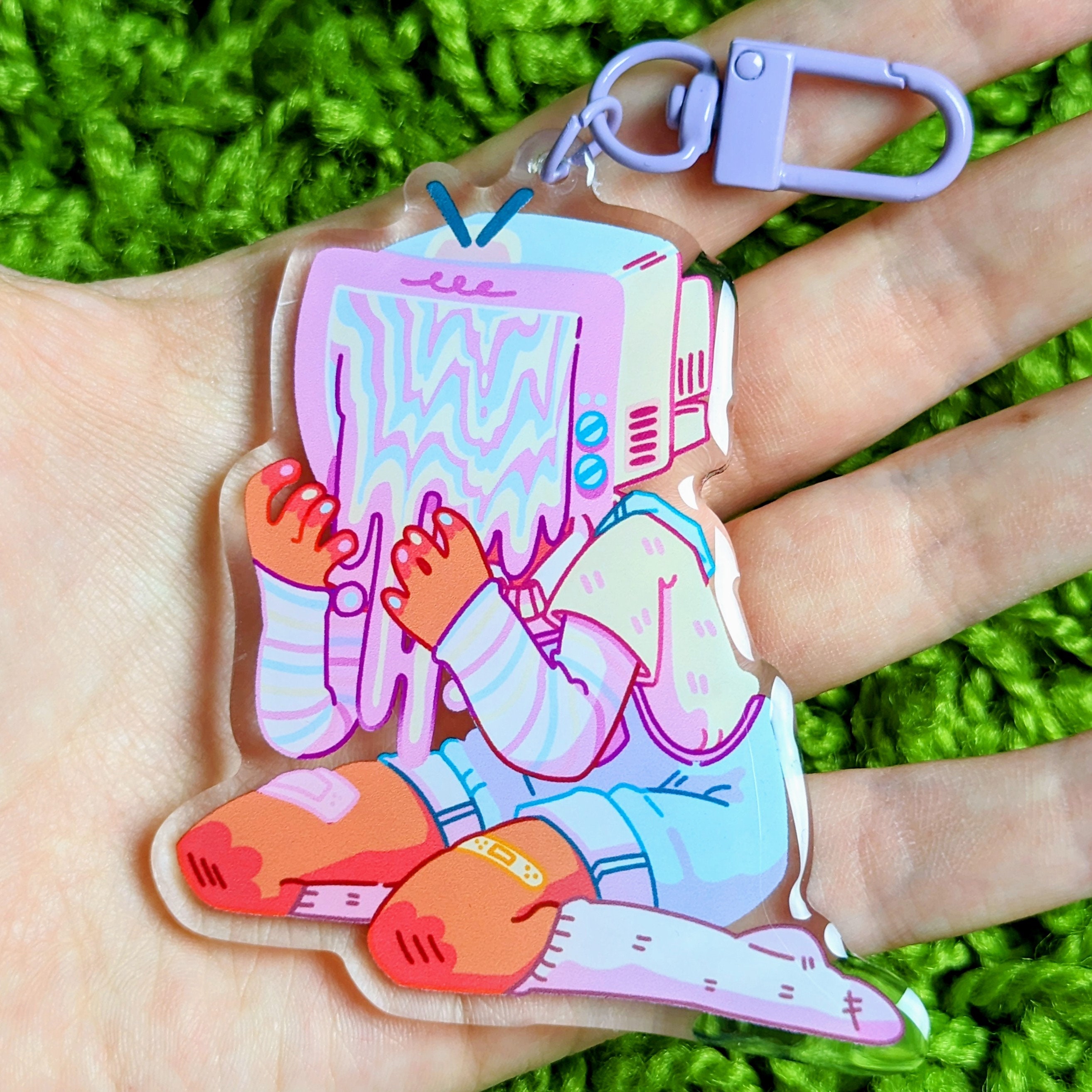 Drippy TV Head Acrylic Keychains! - Etsy