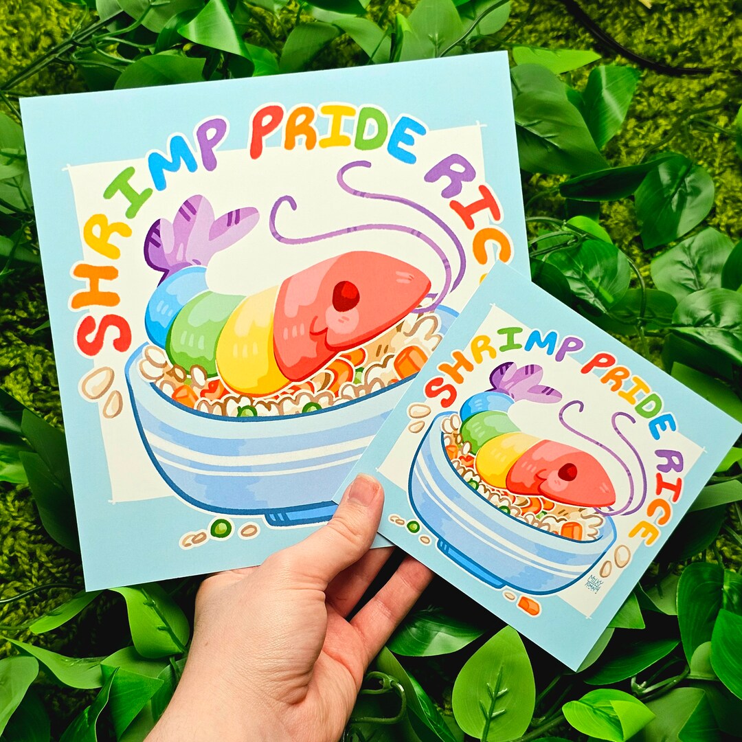 Shrimp Pride Rice Prints - Etsy