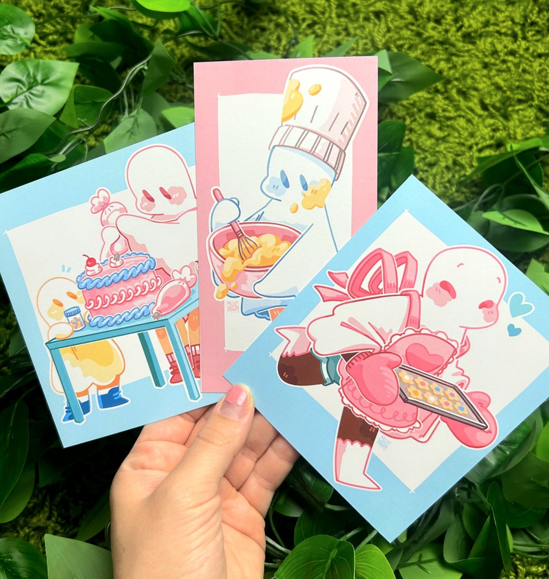 Lil' Ghost Baker Mini Prints - Etsy