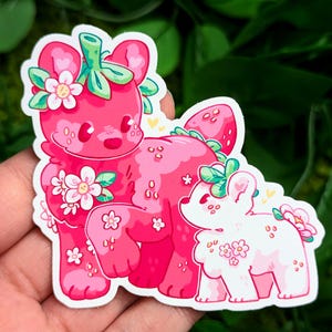 Berry Bear Stickers - Etsy
