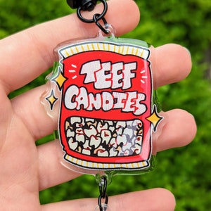 Teeth Candies Dangling Keychain! - Etsy