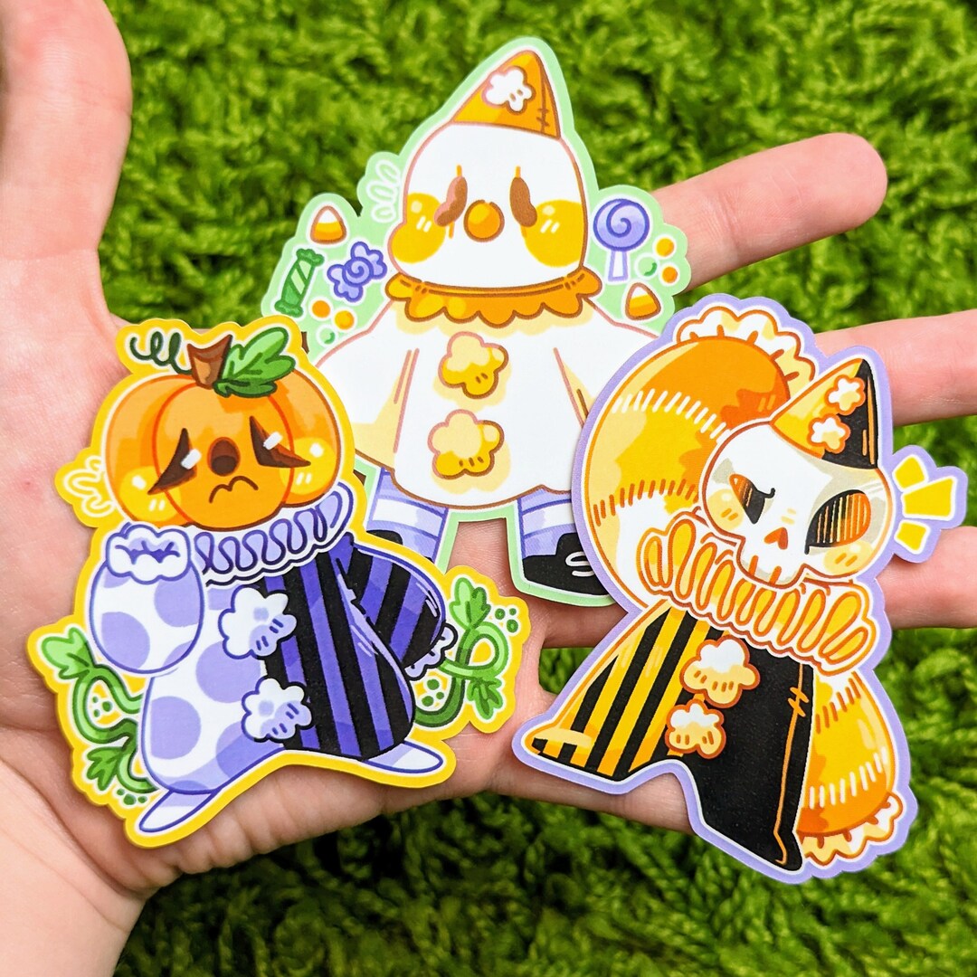 Halloween Clown Stickers! - Etsy