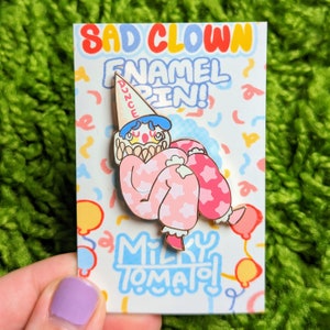 Sad Clowns Enamel Pins! 2 Inch - Etsy