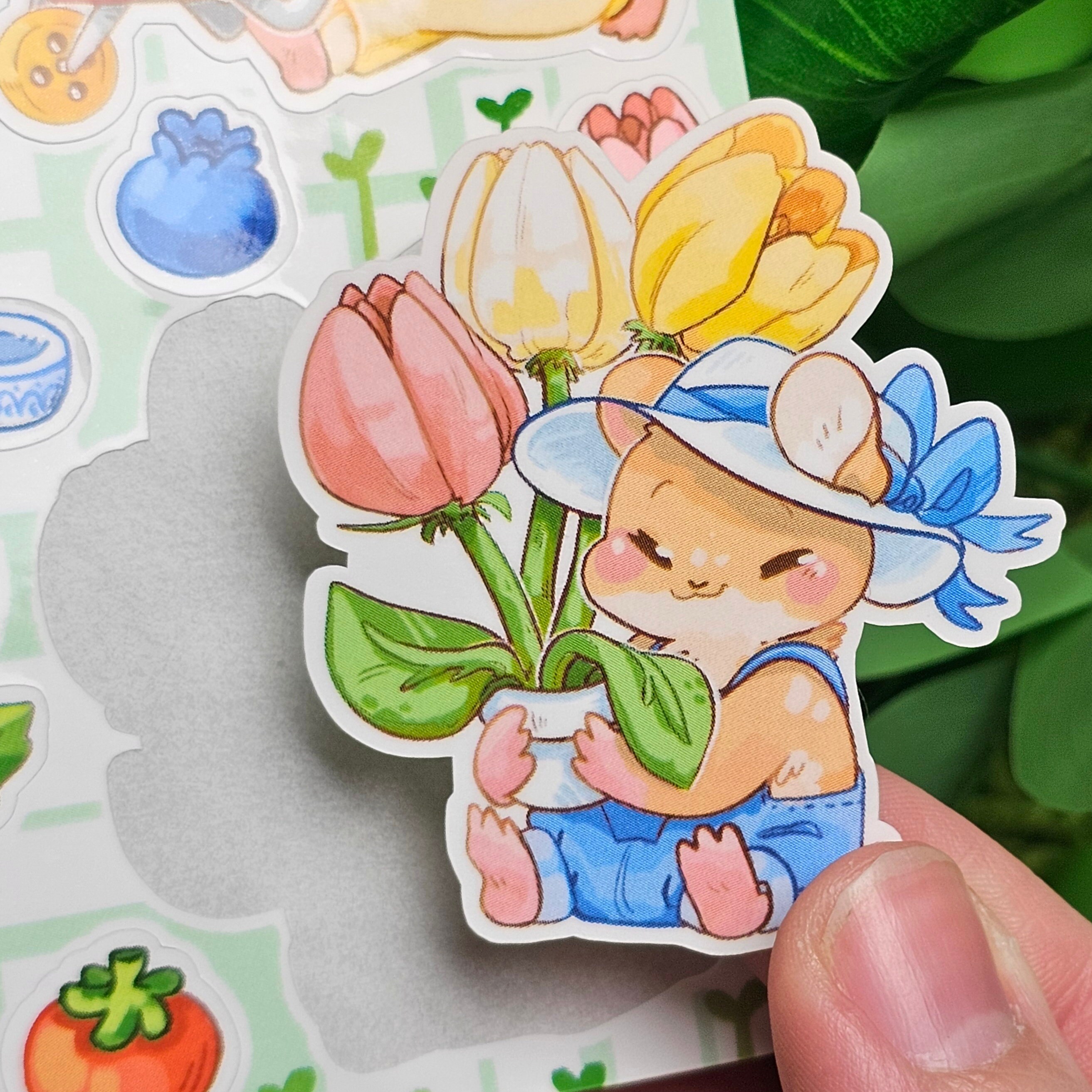 Hamster Gardeners Sticker Sheet - Etsy