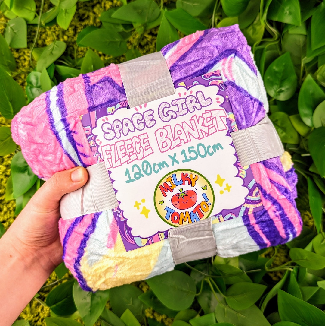Space Girl V2 Pastel Throw Blanket - Etsy