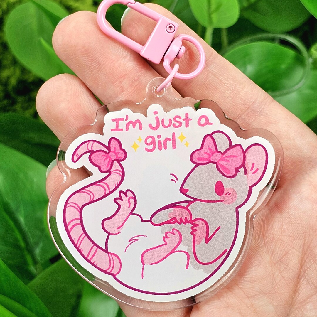 Just a Girl Keychain! - Etsy