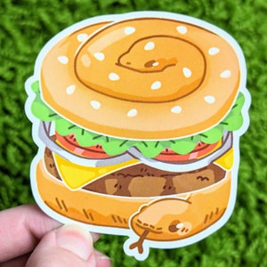 Snake Snack Fast Food Waterproof Sticker Set! - Etsy
