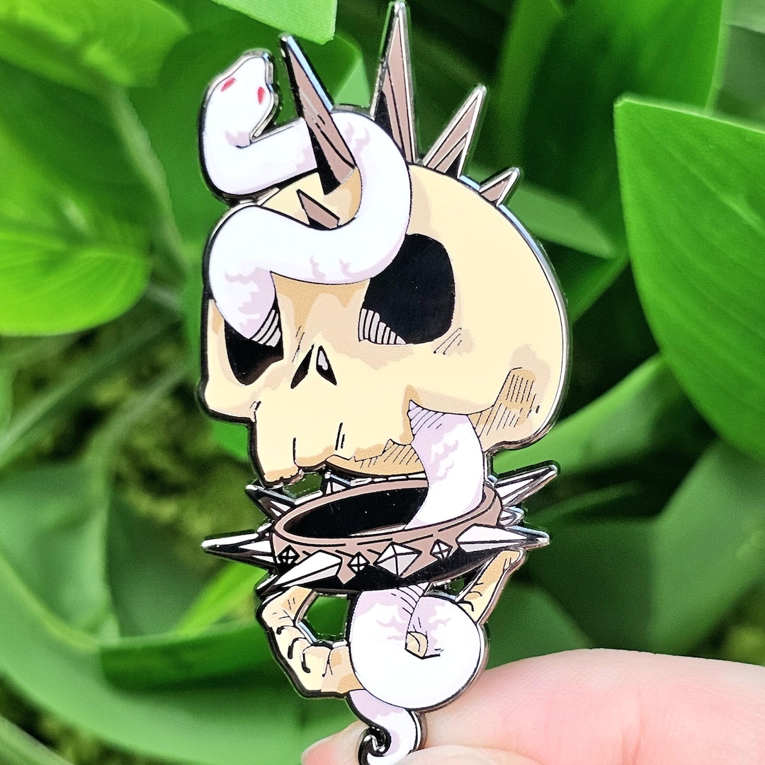 Chess Punk Skull Enamel Pin! - Etsy
