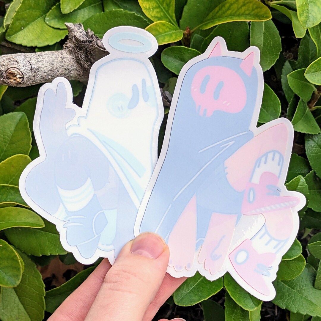 Angel Devil Ghost/echo & Ophelia Window Stickers Waterproof - Etsy