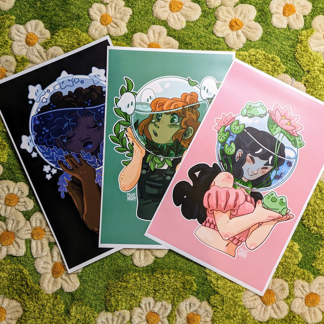 Fishbowl Cutie 11x17 Glossy Poster Prints! - Etsy