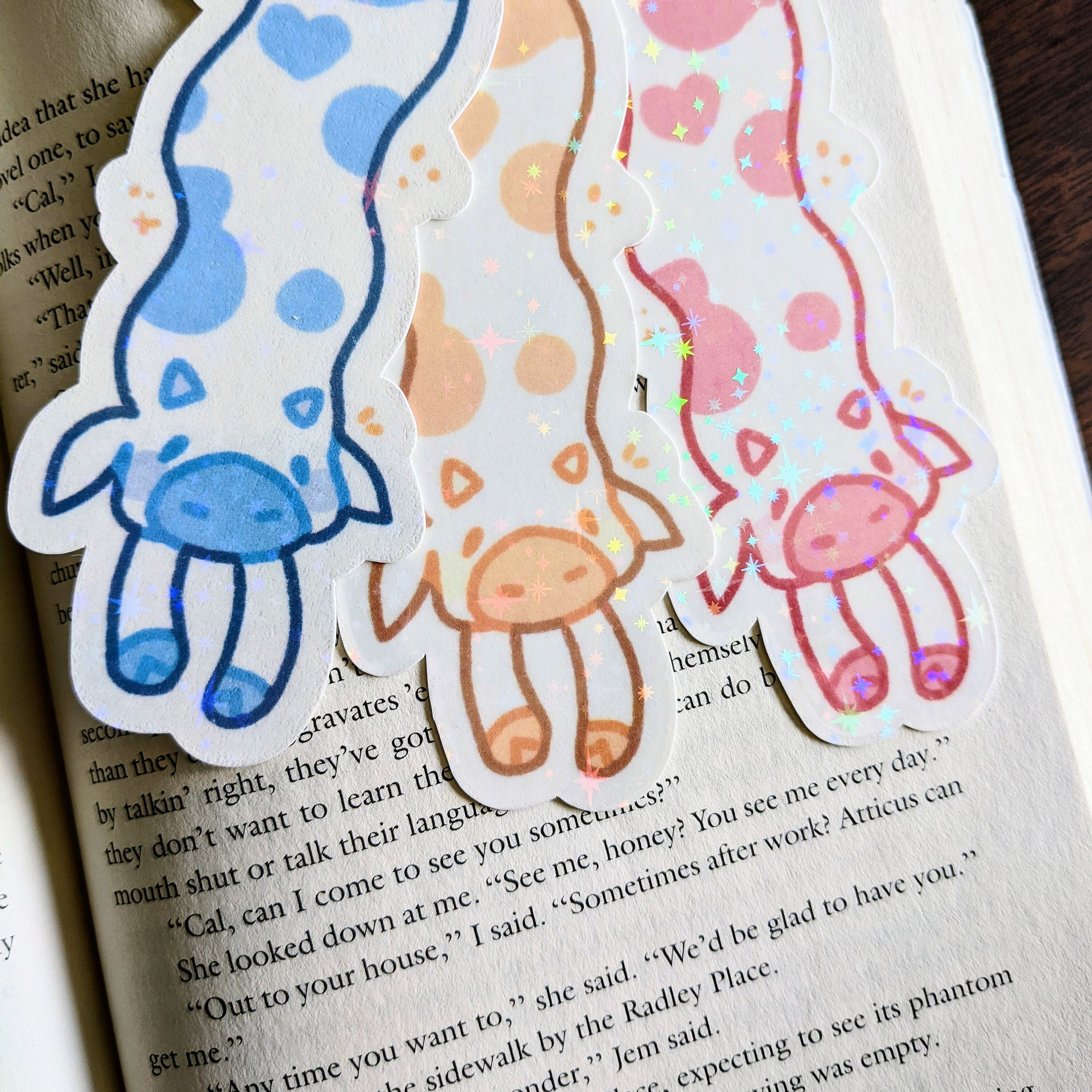 Sparkly Cow Bookmarks // Rainbow Pastel Cute Wiggly Cows - Etsy Australia