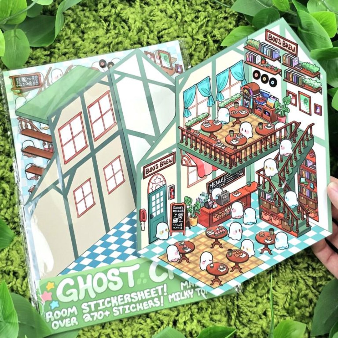 Ghost Cafe Room Sticker Sheet! - Etsy