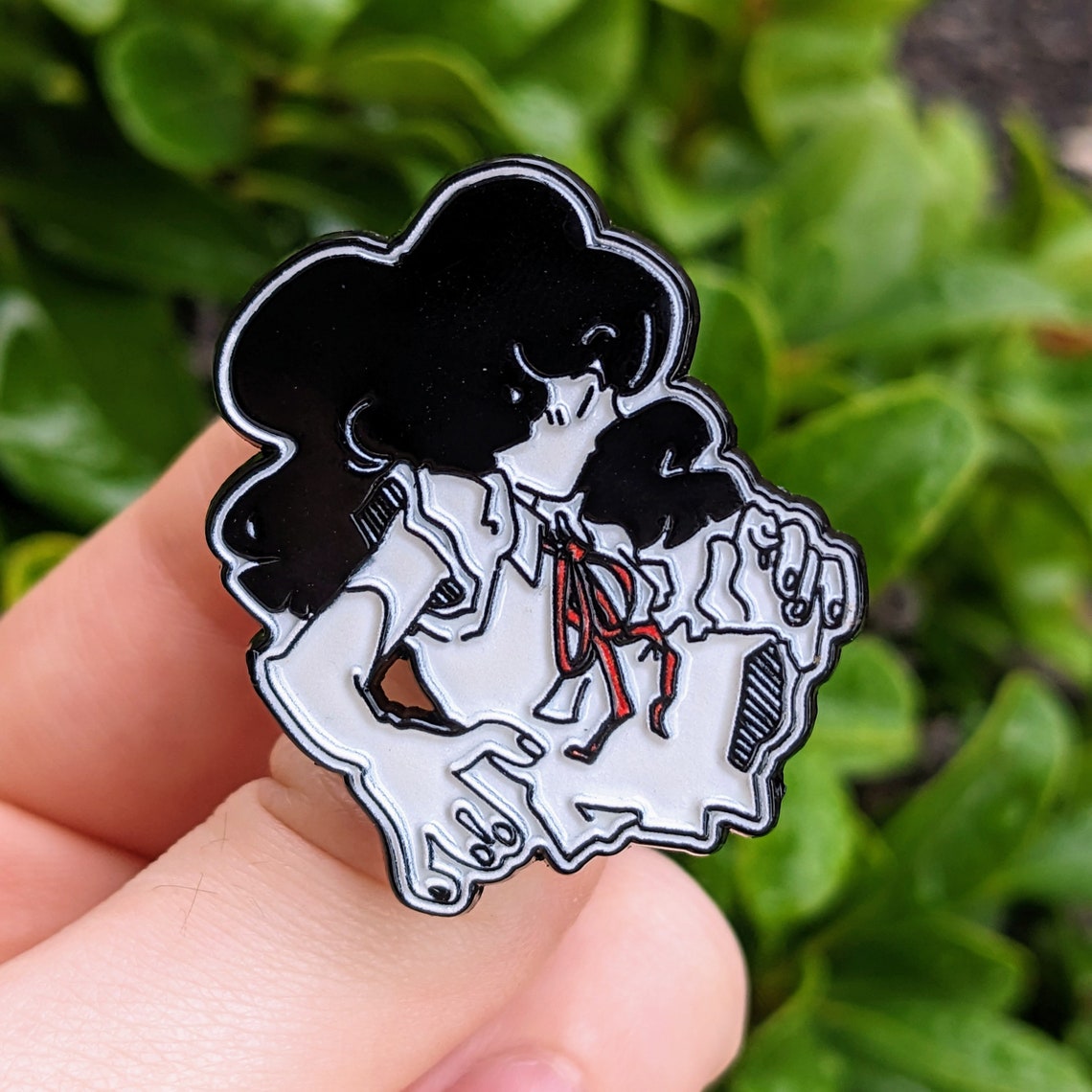 Split Girl Enamel Pin Set 2.5in - Etsy