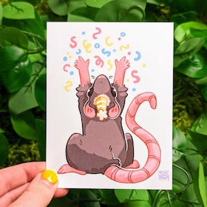 Rat Party Mini Prints - Etsy