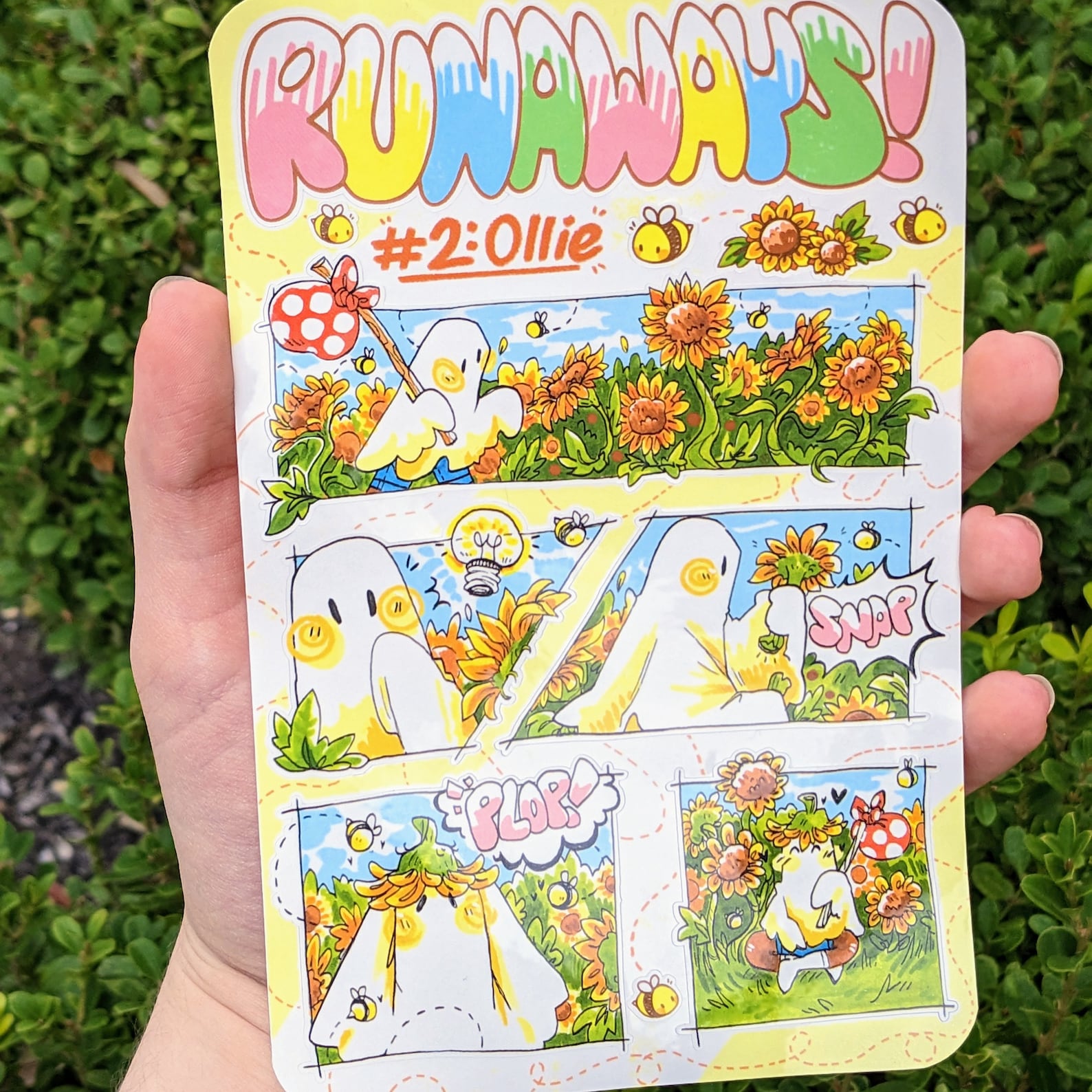 V2 Runaway Ghosts Comic Waterproof Sticker Sheet! OLLIE - Etsy