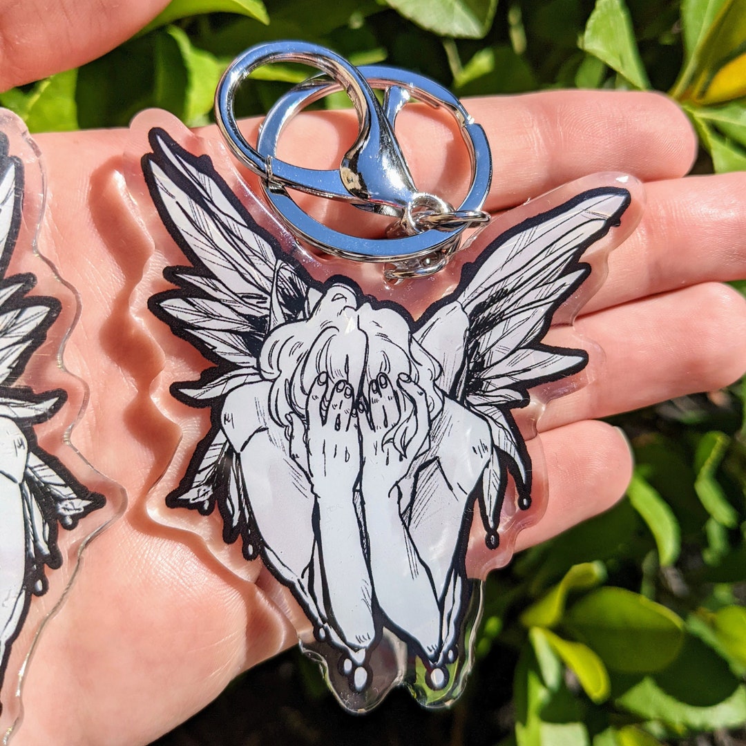 Fallen Angel Keychain! - Etsy