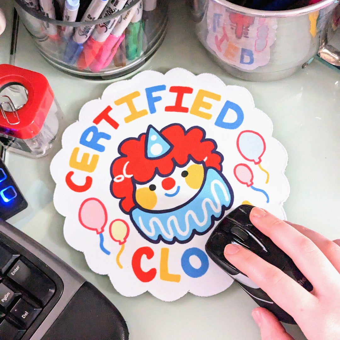 Certified Clown Mouse Pad! - Etsy