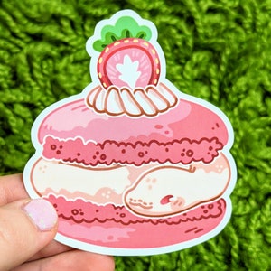 Snake Snacks Macarons Waterproof Sticker Set! - Etsy