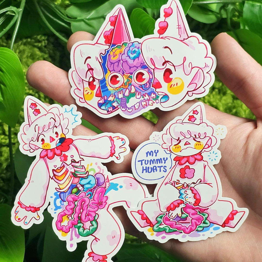 Clown Gore Stickers! - Etsy