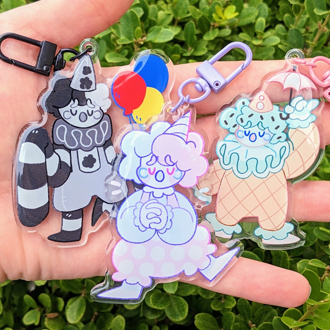 Sad Clown Trio V2 Keychains! - Etsy