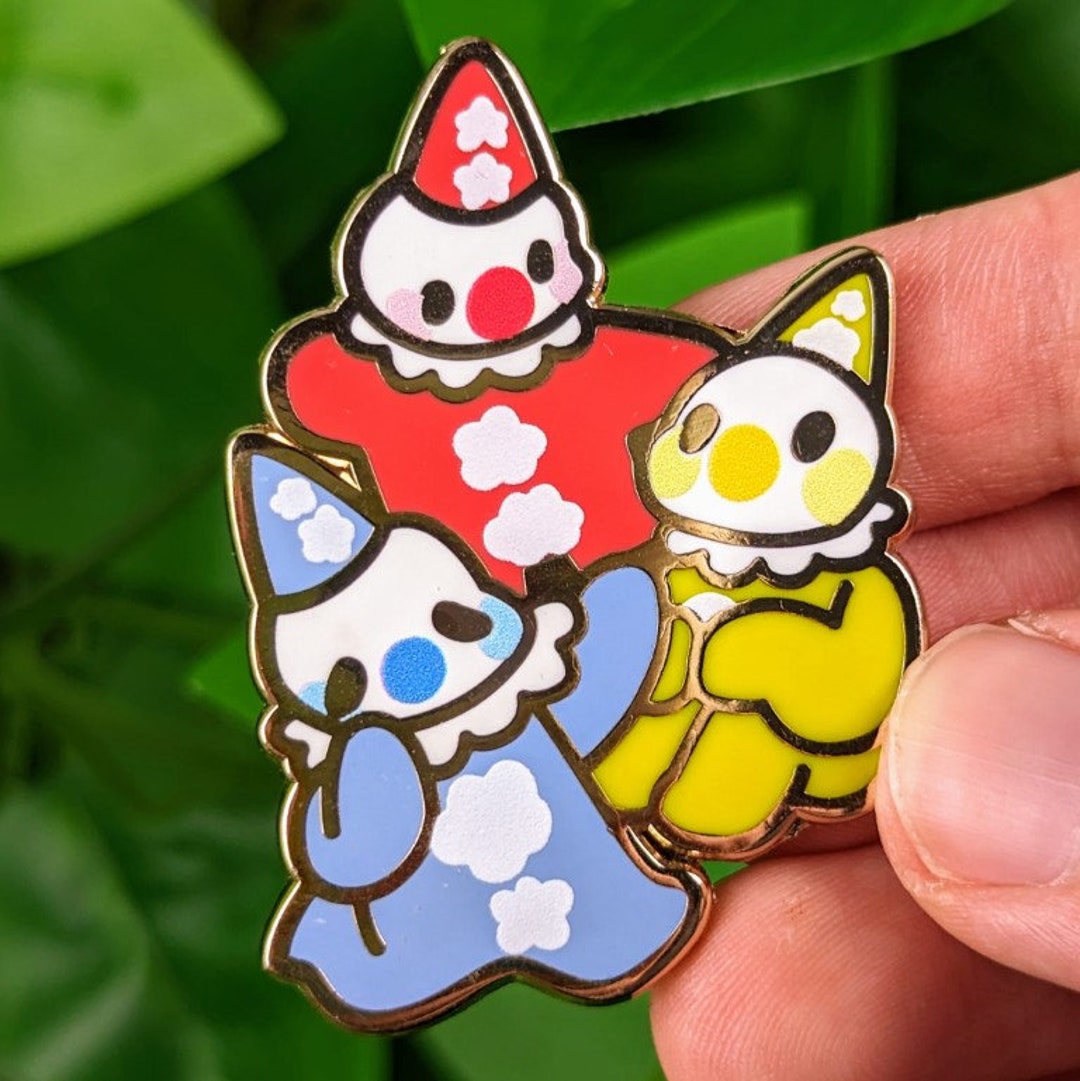 Cute Clowns Enamel Pin - Etsy