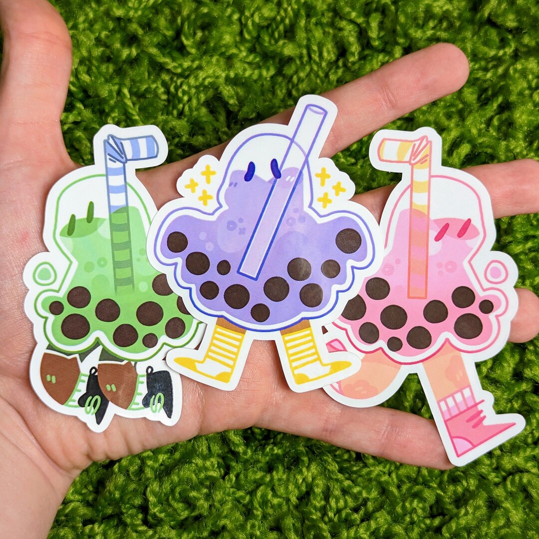 Boba Ghost Waterproof Stickers! - Etsy