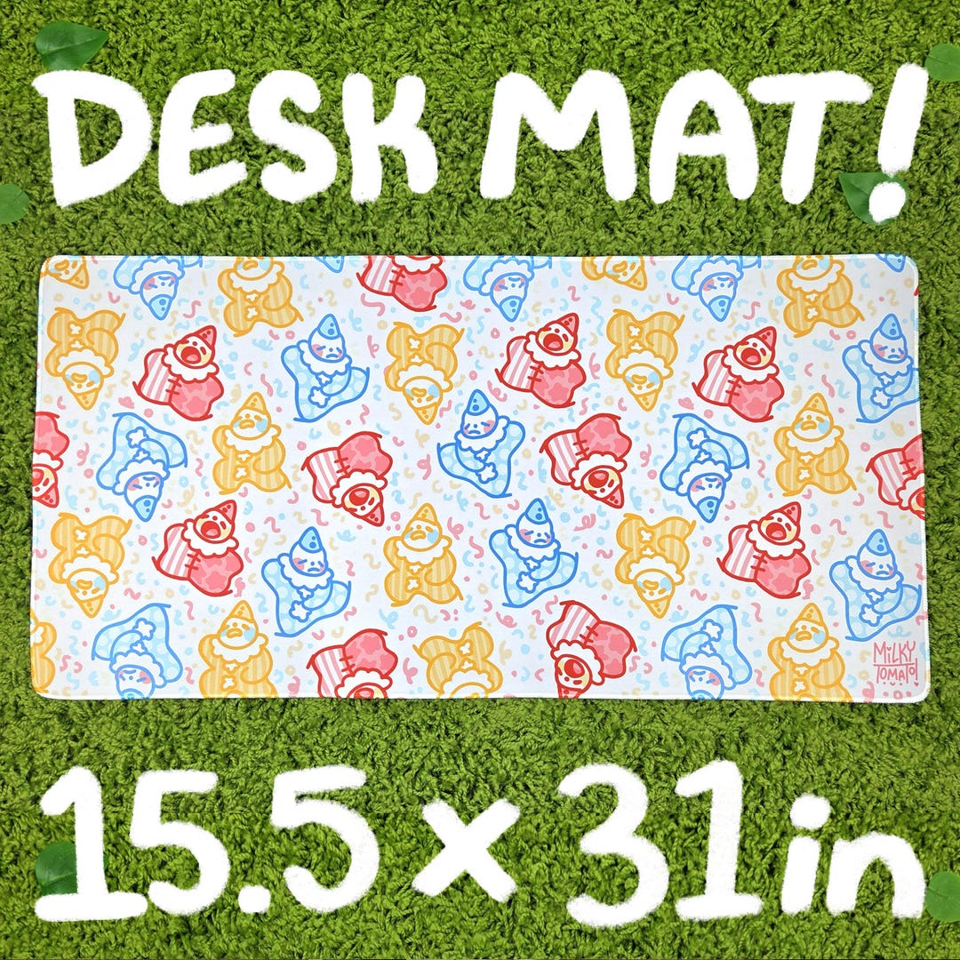 Little Clown Pattern Desk Mat! - Etsy
