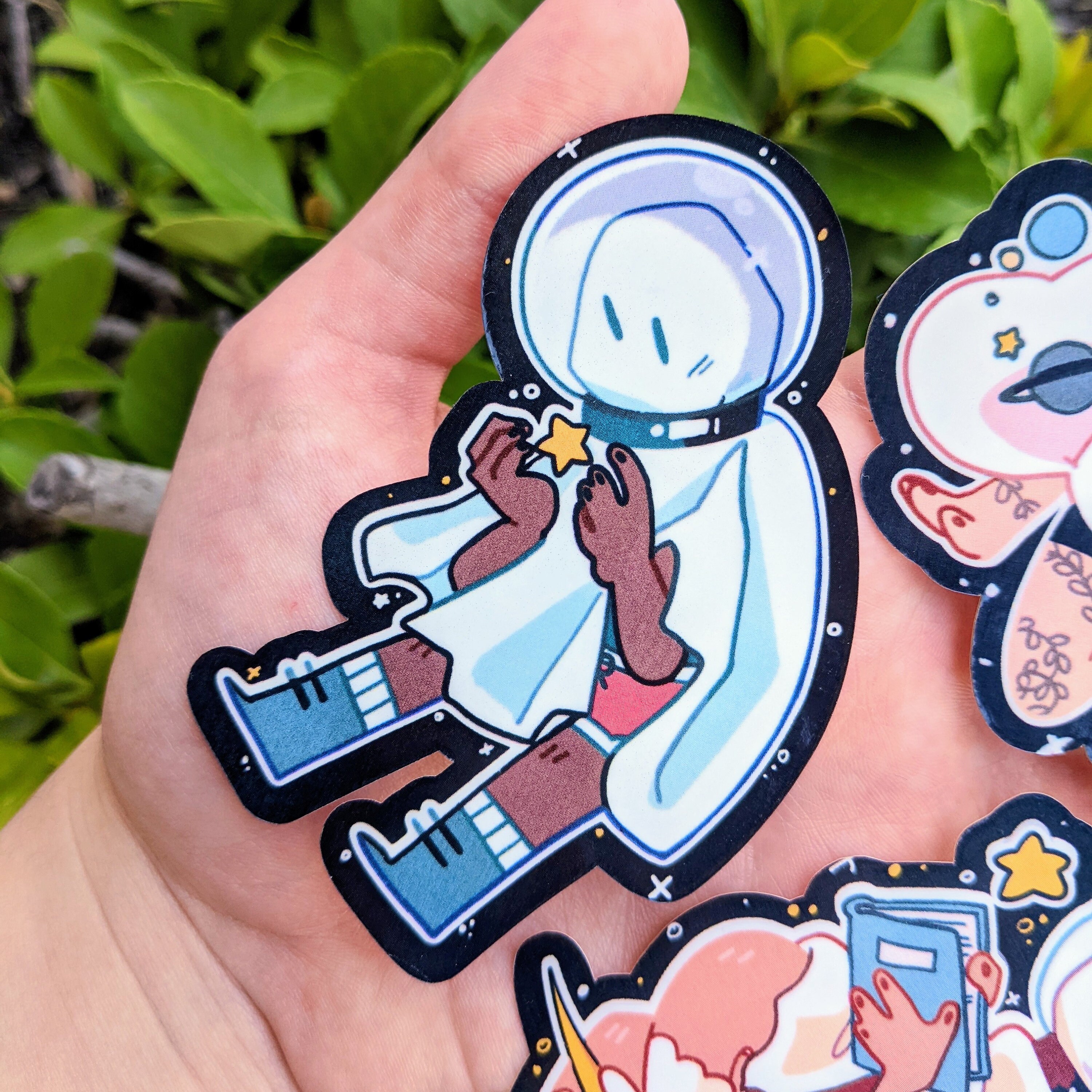 Cute Space Ghost Sticker Set V5// 4in Waterproof/weatherproof - Etsy UK