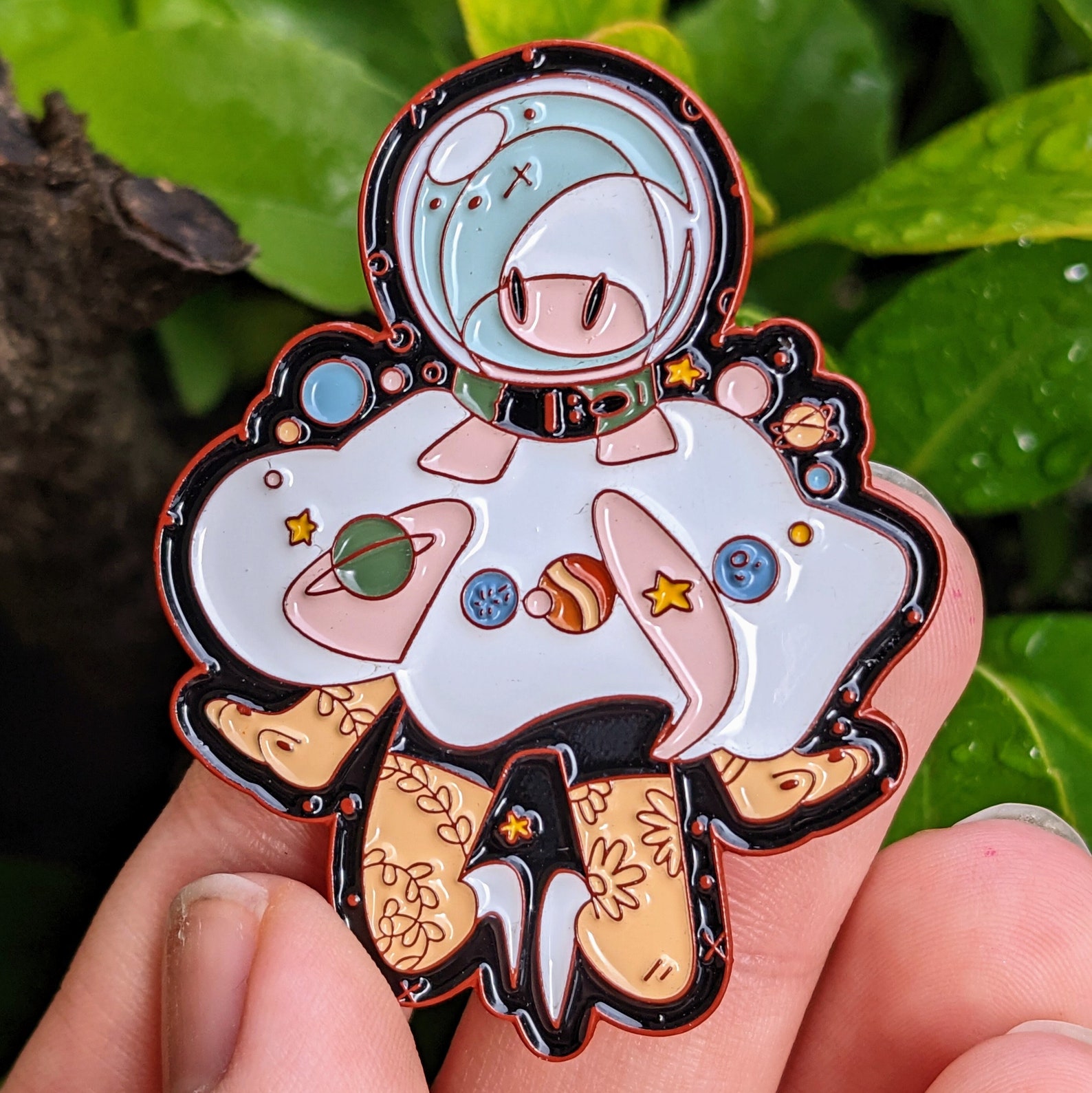 Planet Space Ghost Enamel Pin 2in - Etsy